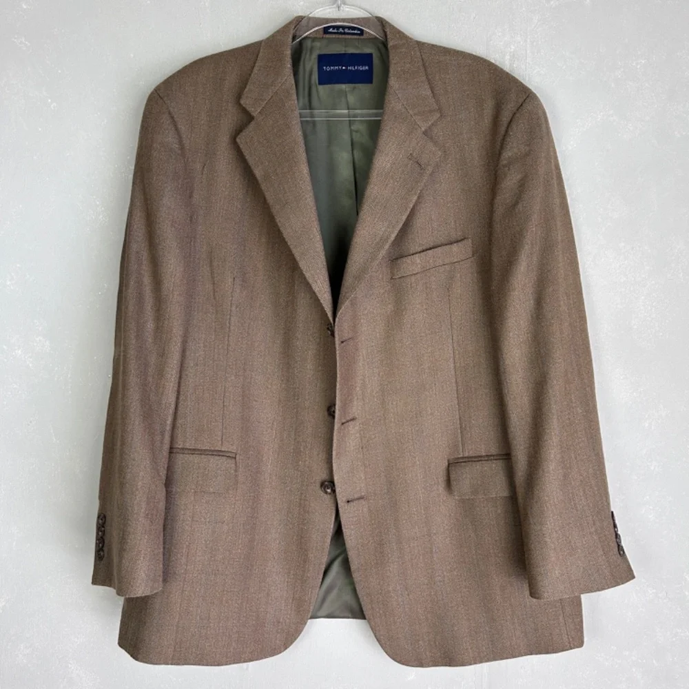 Tommy Hilfiger | Suits & Blazers | Tommy Hilfiger Size 46r Brown Blazer ...